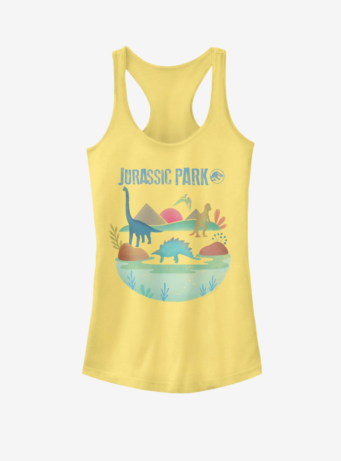 Universal Jurassic Park Dinos Girls Tank - YELLOW | Hot Topic