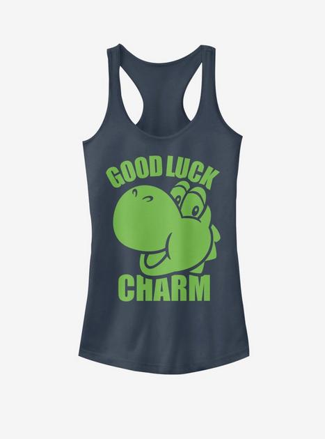 Nintendo Yoshi Good Luck Charm Girls Tank - BLUE | Hot Topic
