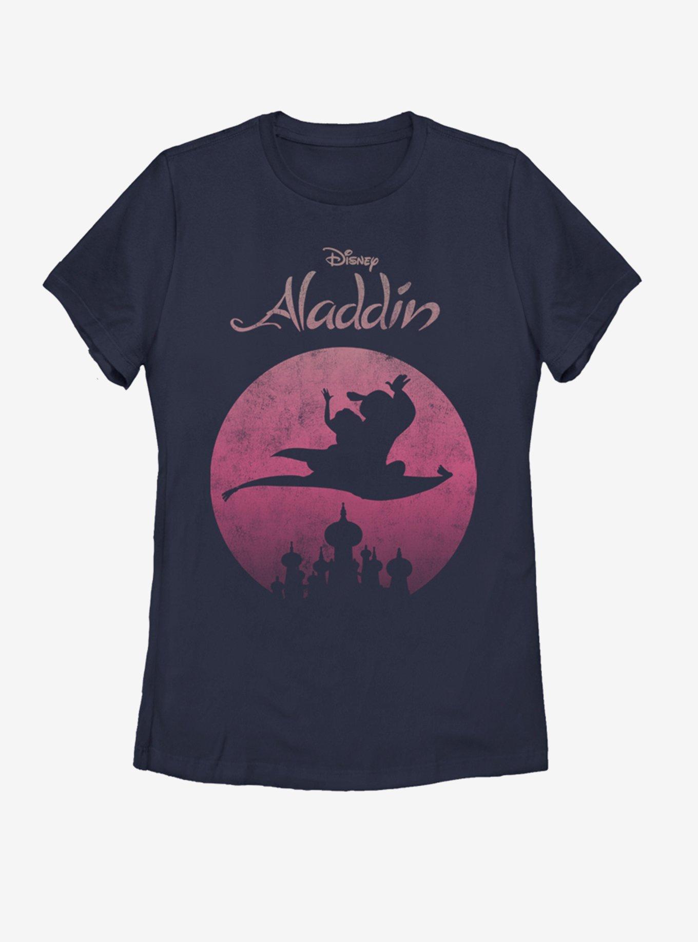 Disney Aladdin Flying High Womens T-Shirt - BLUE | BoxLunch