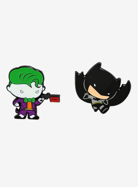 DC Comics Batman & Joker Chibi Enamel Pin Set | BoxLunch