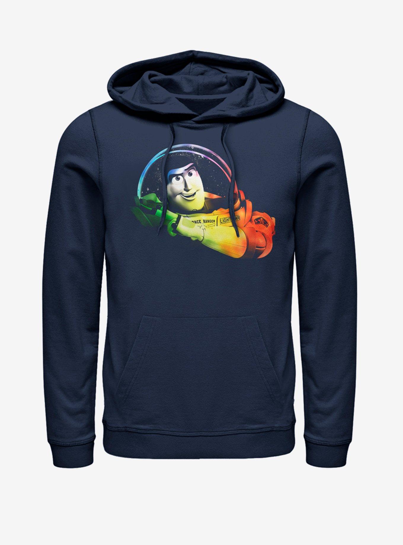Disney Pixar Toy Story Rainbow Buzz Hoodie - BLUE | Hot Topic