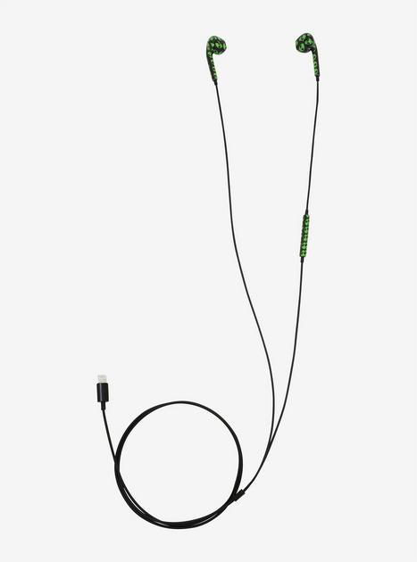 Green Alien Lightning Earbuds | Hot Topic