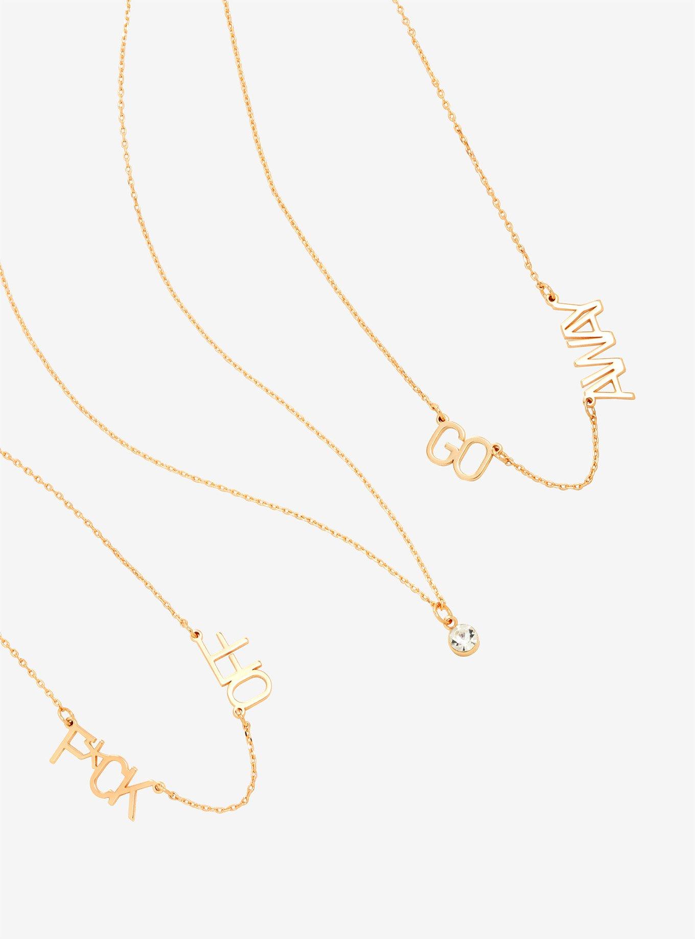 Go Away F Off Necklace Set - BoxLunch Exclusive | BoxLunch