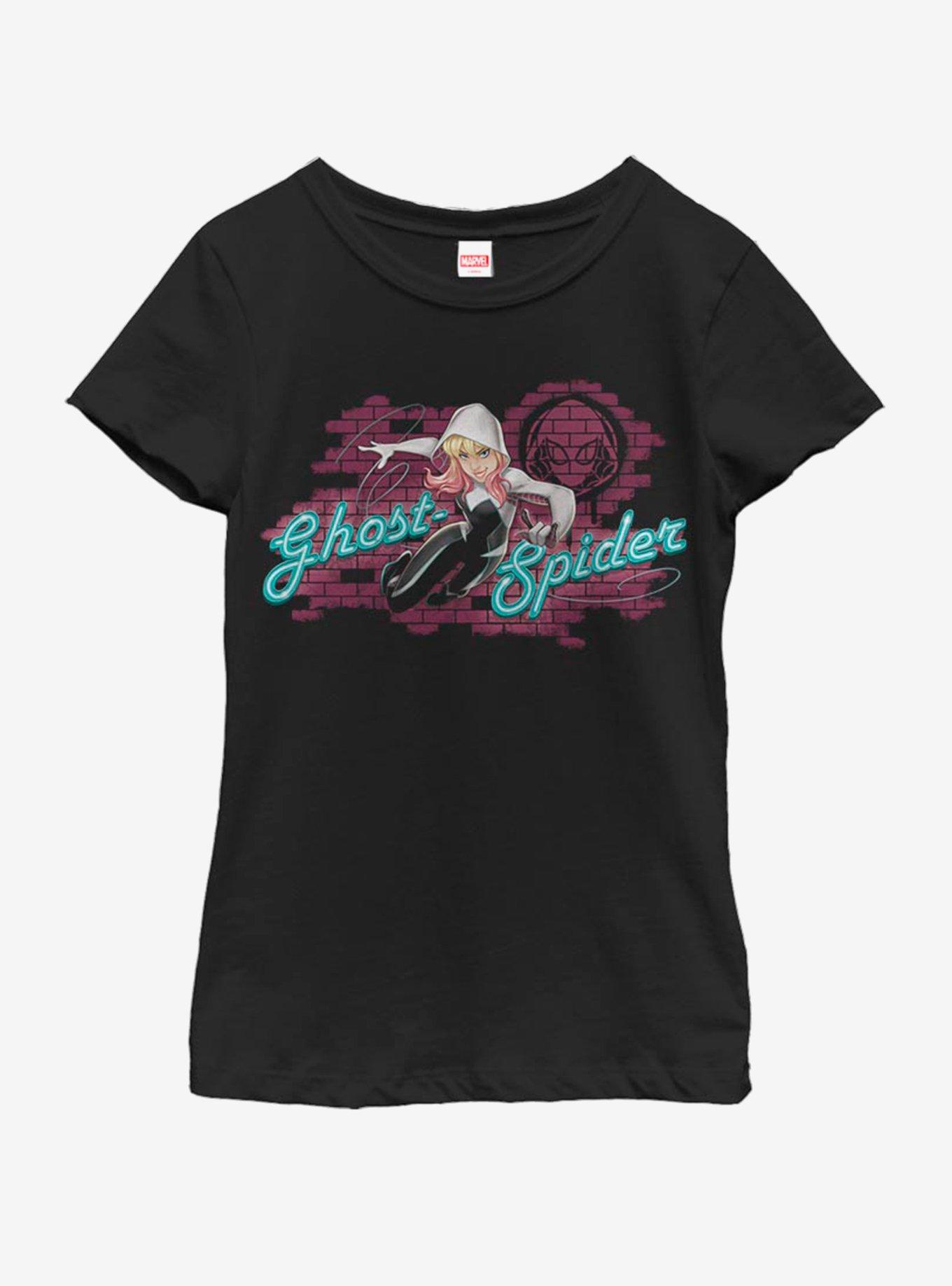 Marvel Spiderman Ghost Spider Youth Girls T Shirt Boxlunch