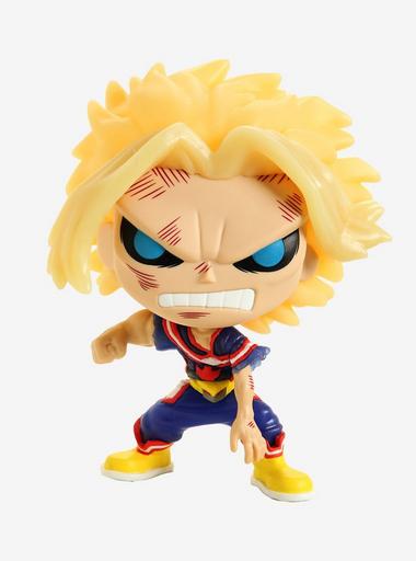 Funko Pop My Hero Academia All Might Weakened Glow in the Dark Vinyl Figure BoxLunch Exclusive BoxLunch