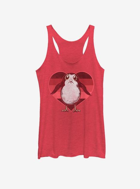 Star Wars Porg Heart Girls Tank - RED | Hot Topic