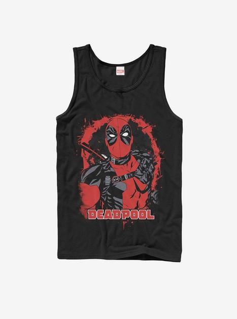 Marvel Deadpool Painted Deadpool Tank - BLACK | Hot Topic