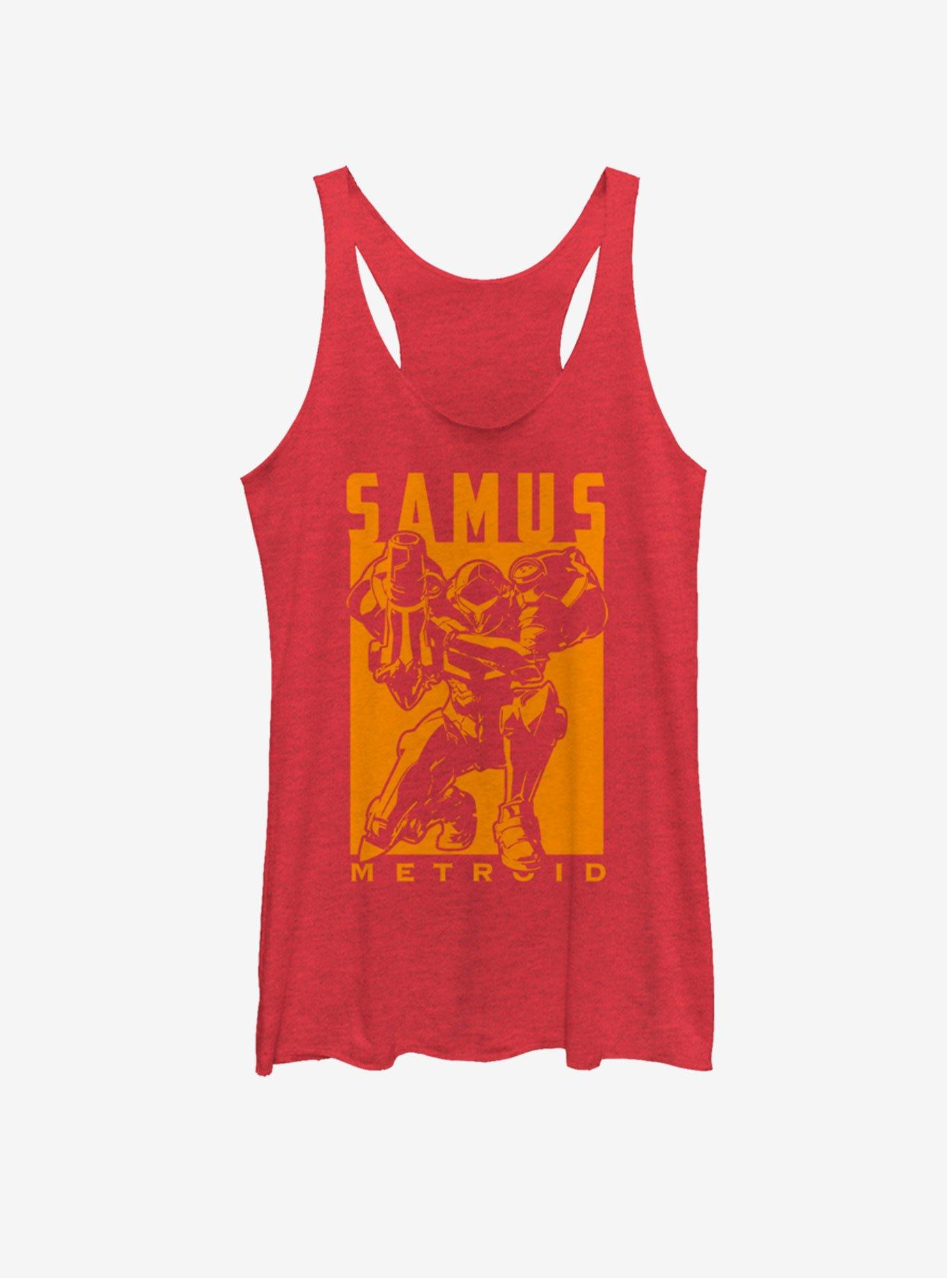 Nintendo Metroid Girls Tank Red Hot Topic