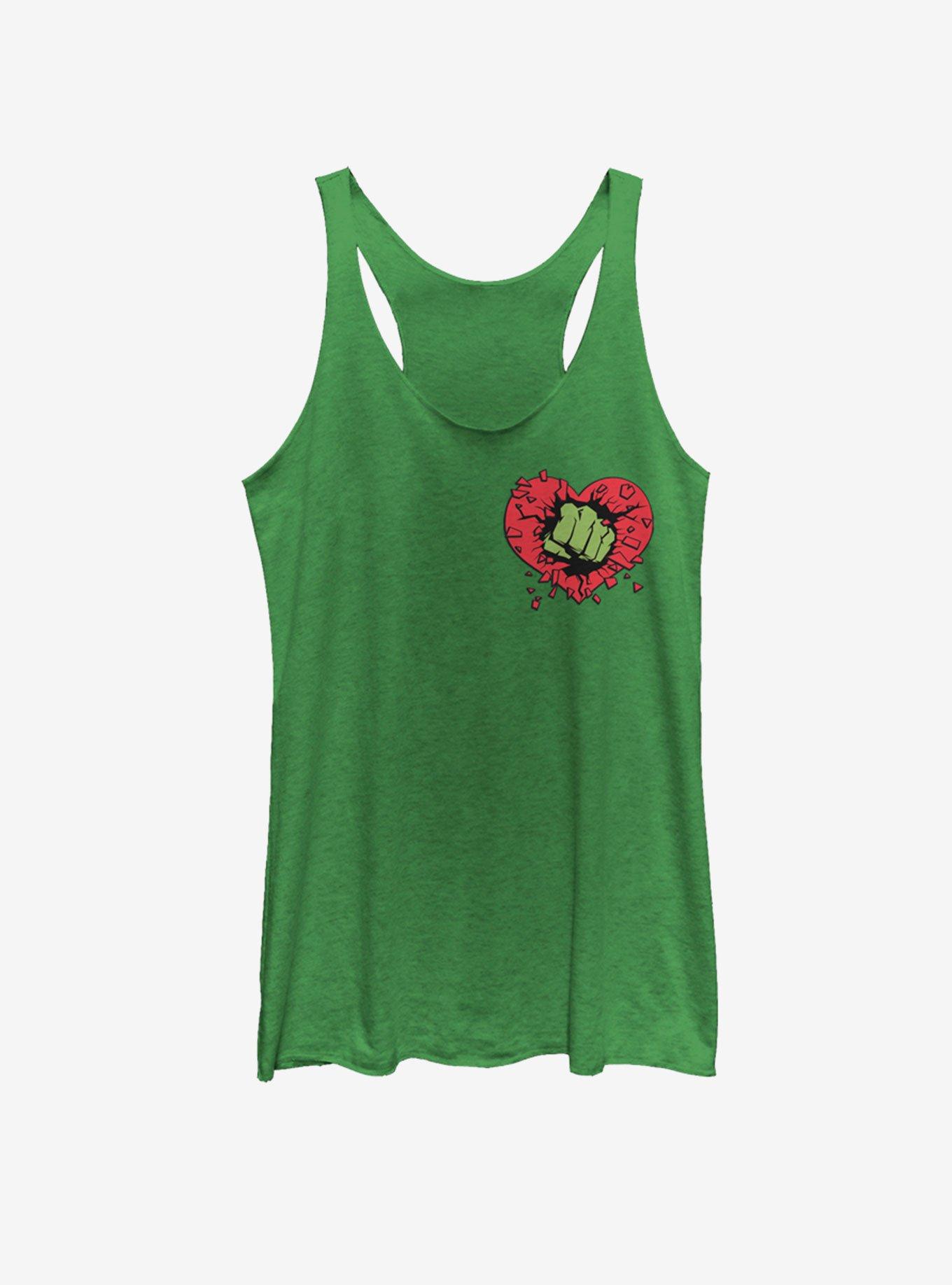 Marvel Hulk Hulk Smash Heart Girls Tank - GREEN | Hot Topic