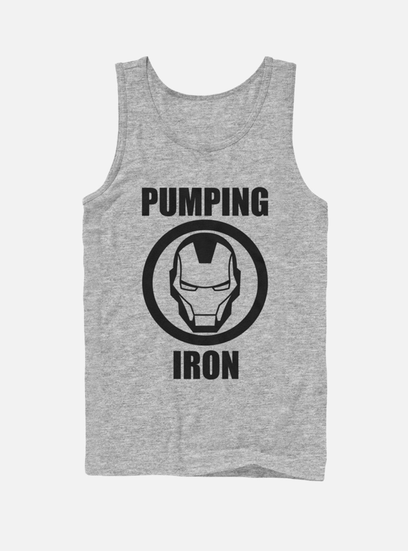 Marvel Iron Man Pumping Iron Tank - GREY | Hot Topic