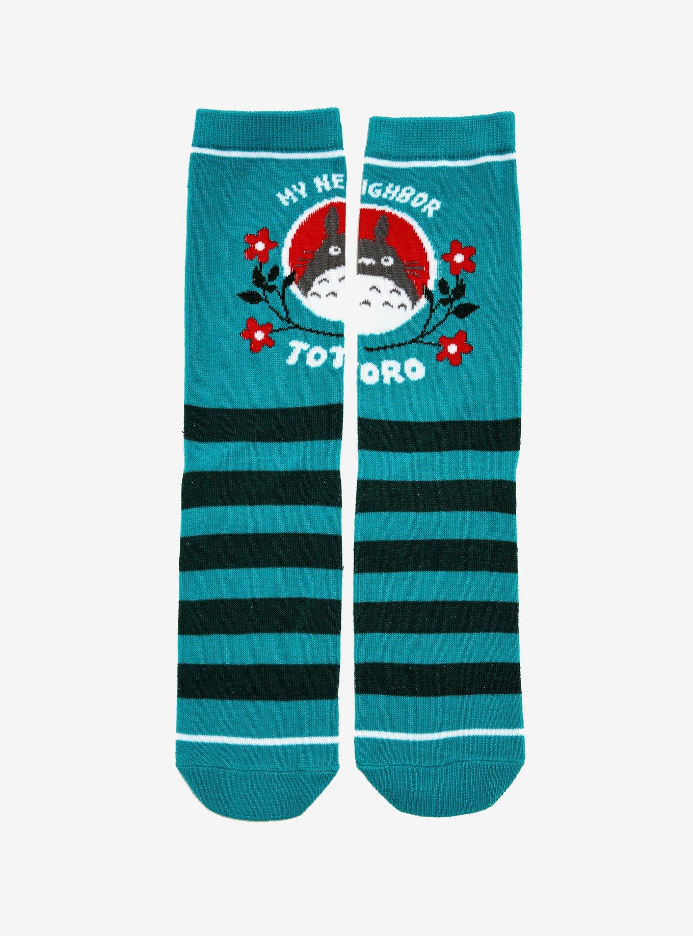 Studio Ghibli My Neighbor Totoro Striped Crew Socks - BoxLunch ...