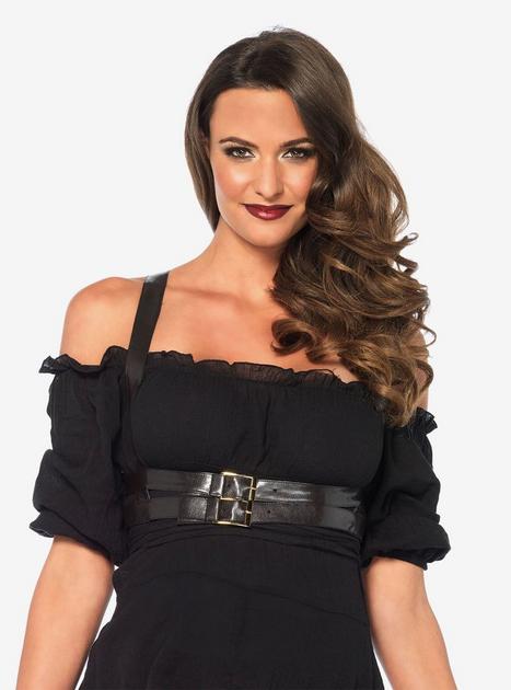 Buckle Front Glitter Turn Key Harness | Hot Topic