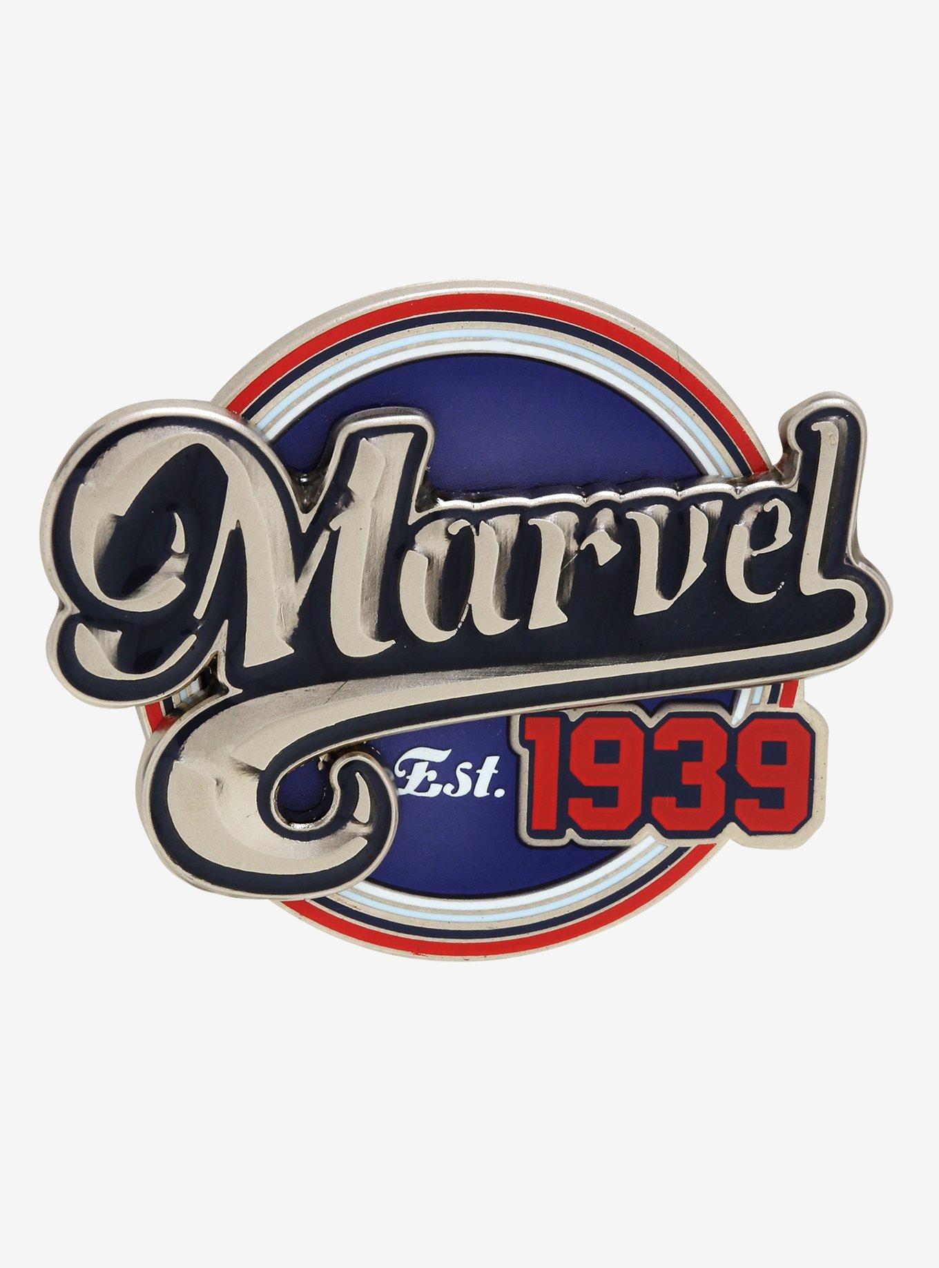 Marvel Logo 80th Anniversary Enamel Pin - BoxLunch Exclusive | BoxLunch
