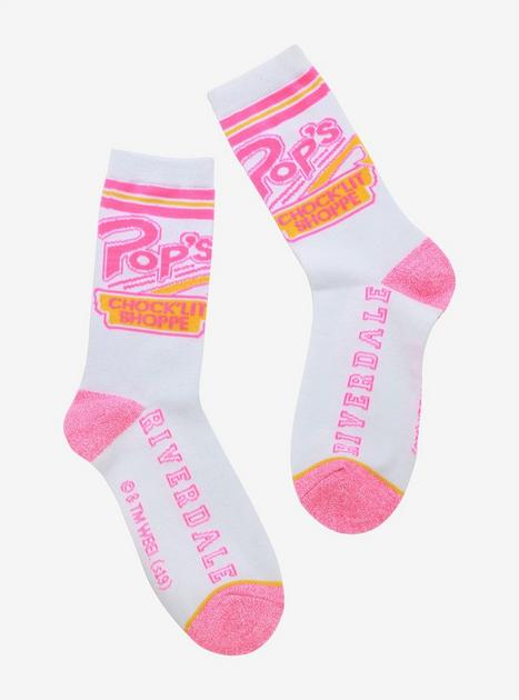 Riverdale Pop's Chock'lit Shoppe Neon Crew Socks | Hot Topic