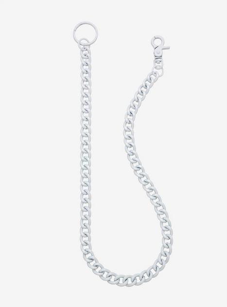 White 24 Inch Wallet Chain | Hot Topic