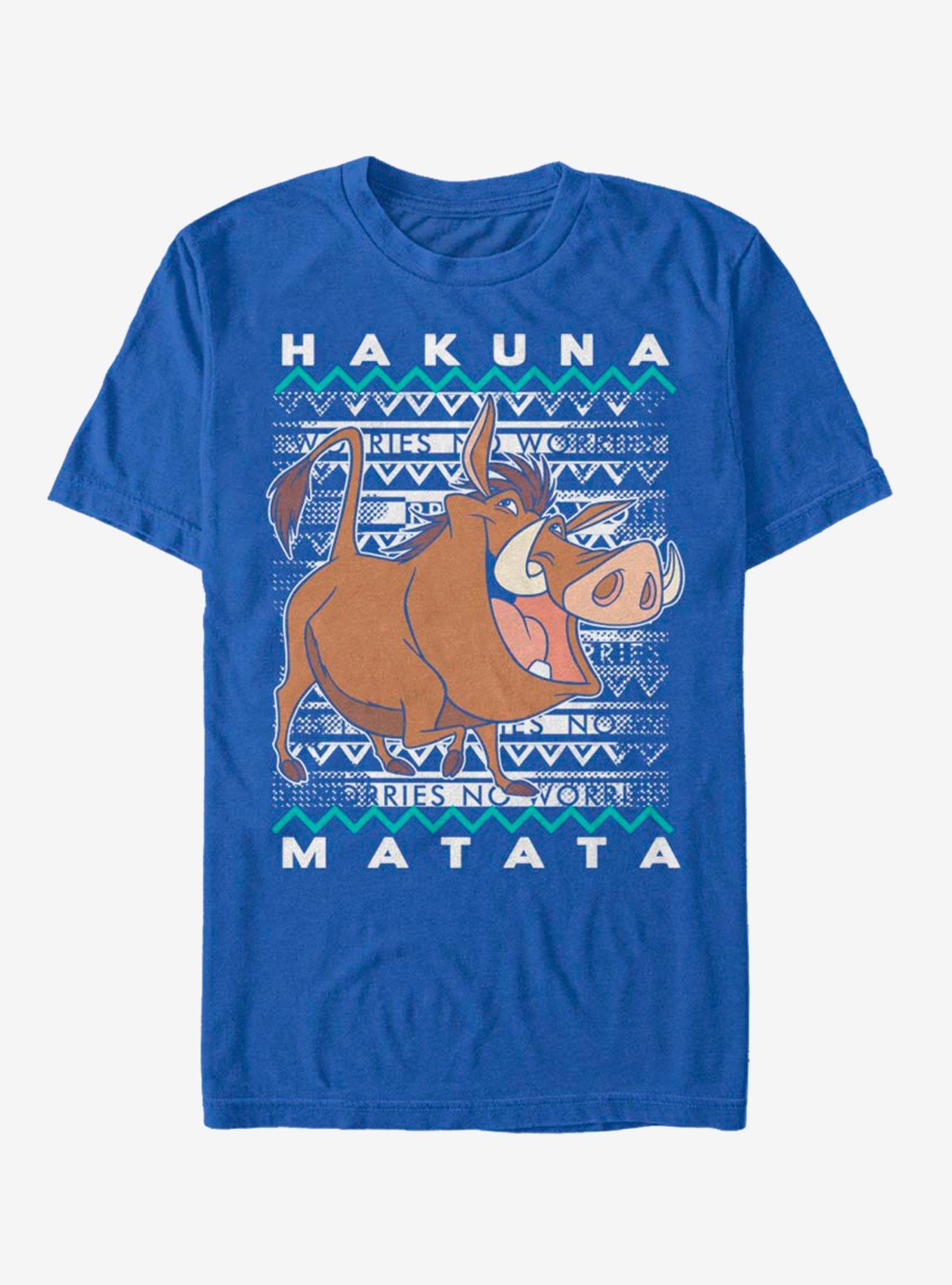 Disney The Lion King Hakuna Pumba T-Shirt - BLUE | BoxLunch