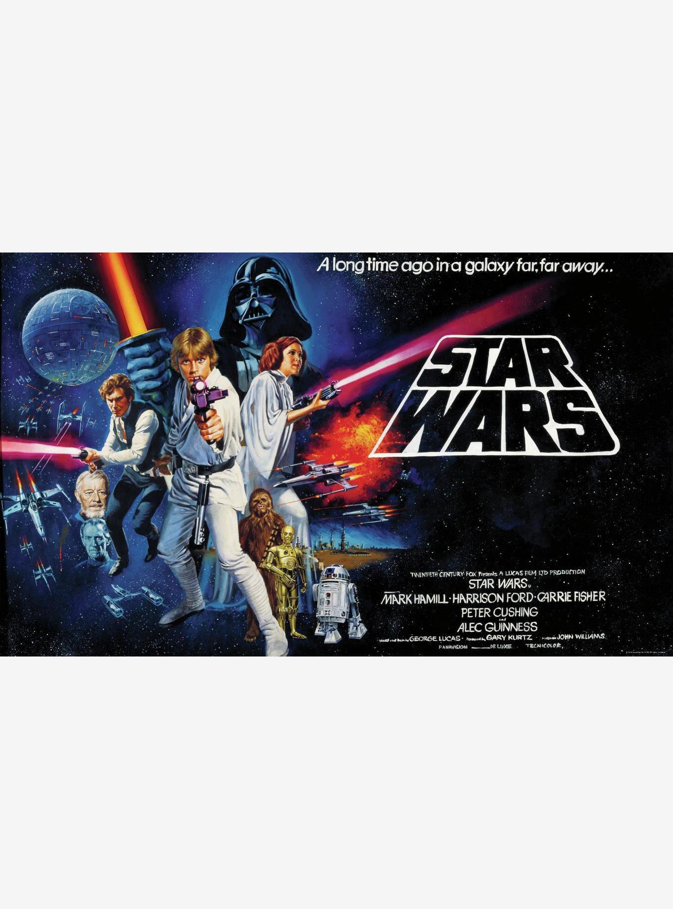 Star Wars Classic Chair Rail Prepasted Mural | Hot Topic