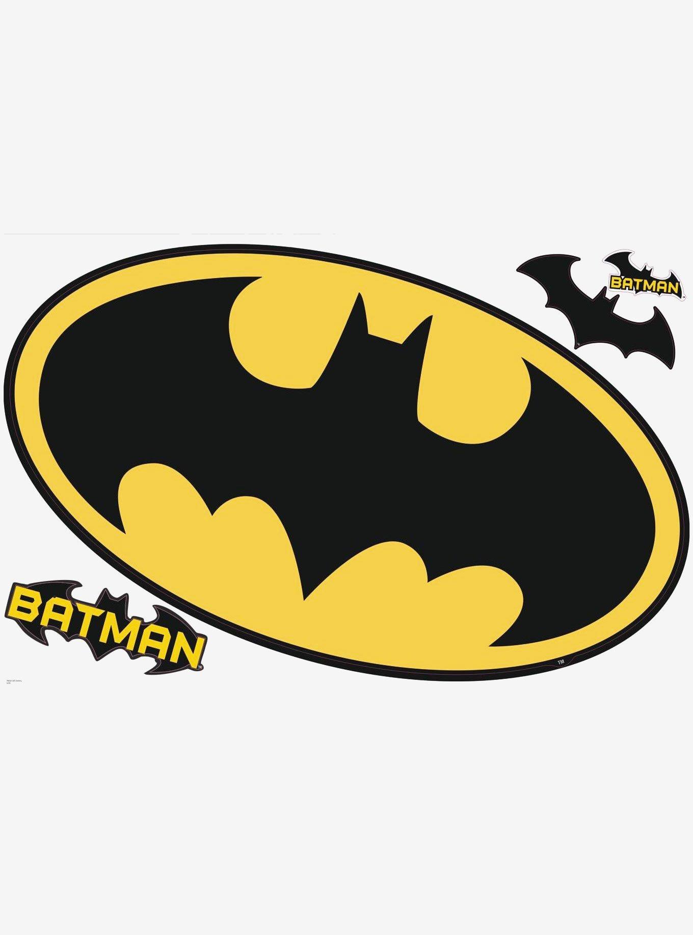 DC Comics Batman Logo Dry Erase Peel And Stick Giant Wall Decals | BoxLunch