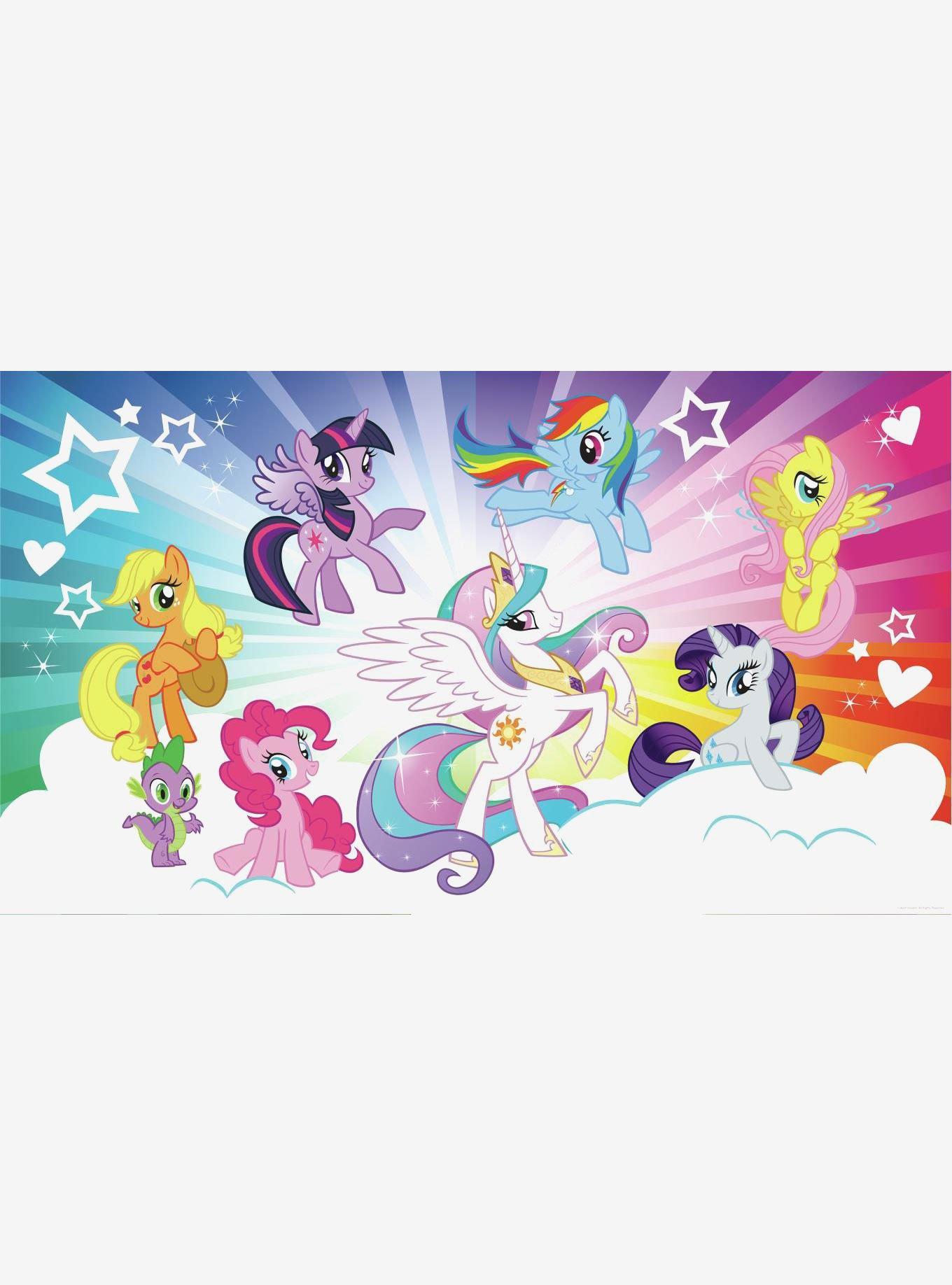 My Little Pony Cloud Chair Rail Prepasted Mural | BoxLunch