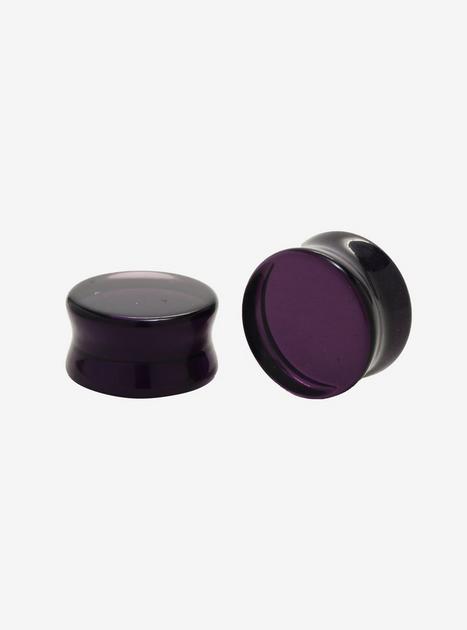Glass Purple Plug 2 Pack | Hot Topic
