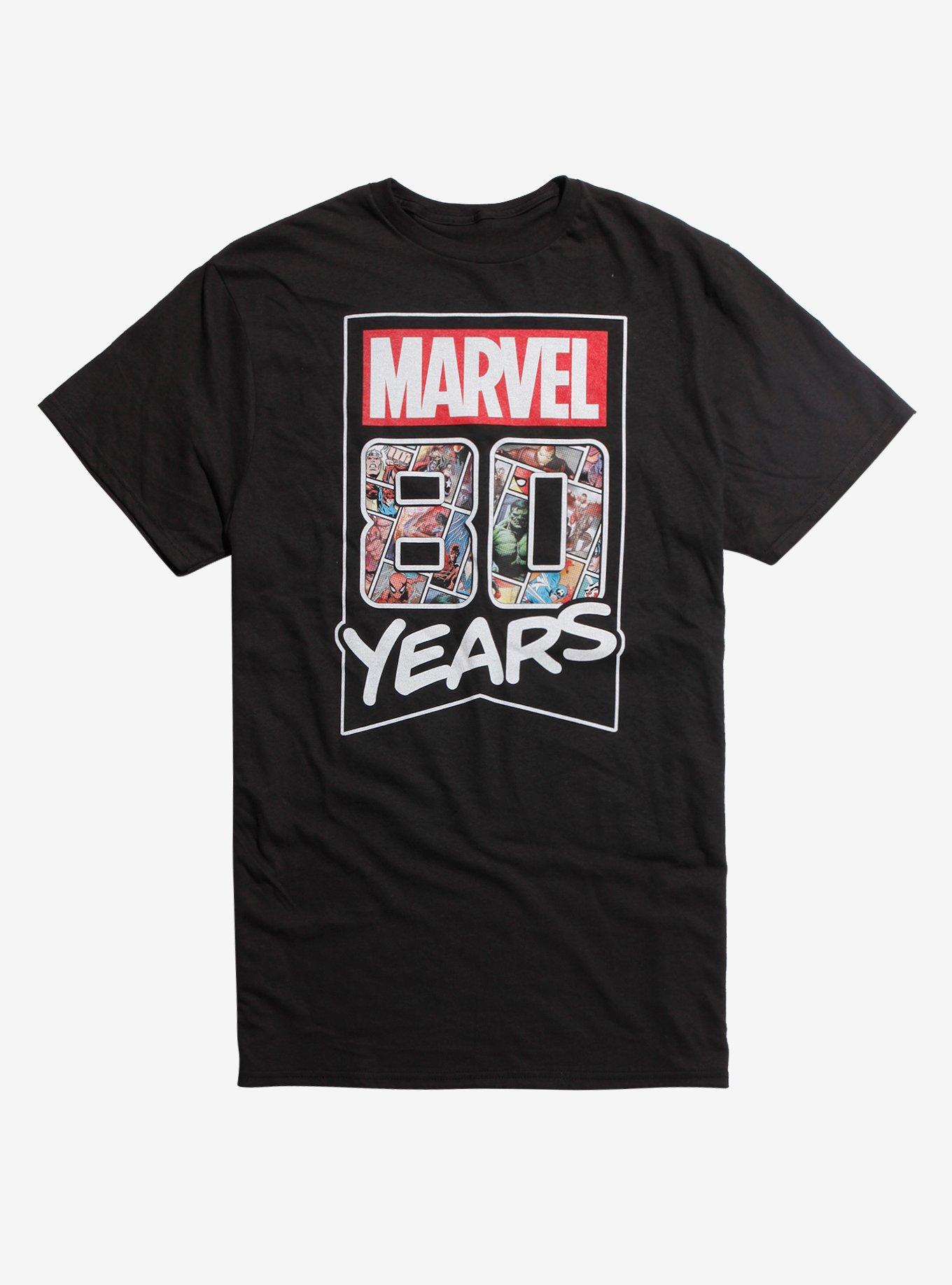 Marvel 80 Years Logo T-Shirt | Hot Topic