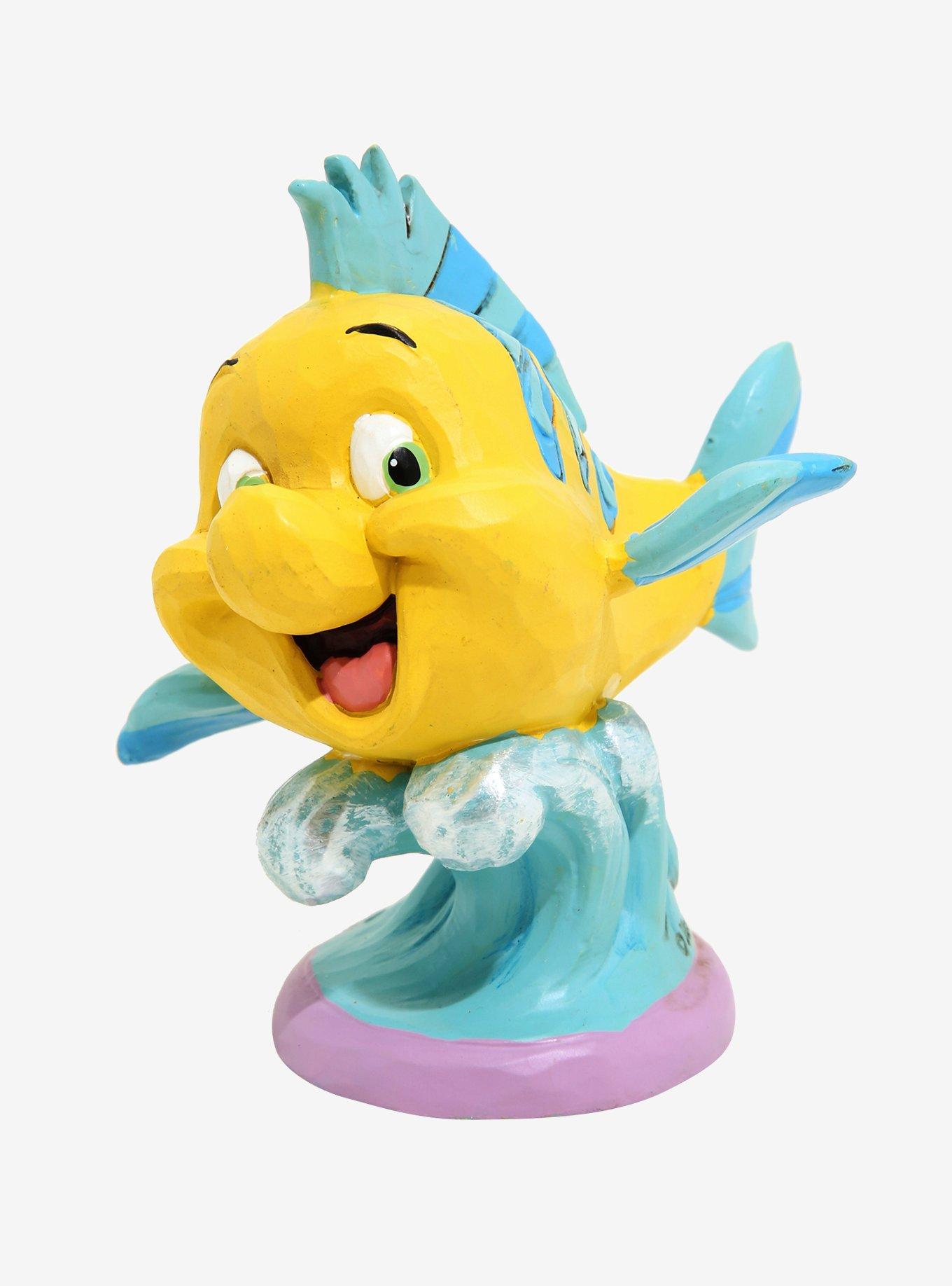 Disney The Little Mermaid Flounder on Wave Figurine | BoxLunch
