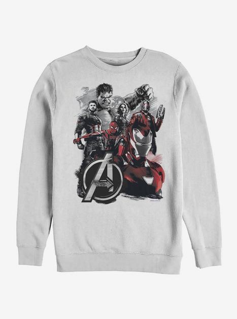 Marvel Avengers Classic Heroes Sweatshirt - WHITE | Hot Topic