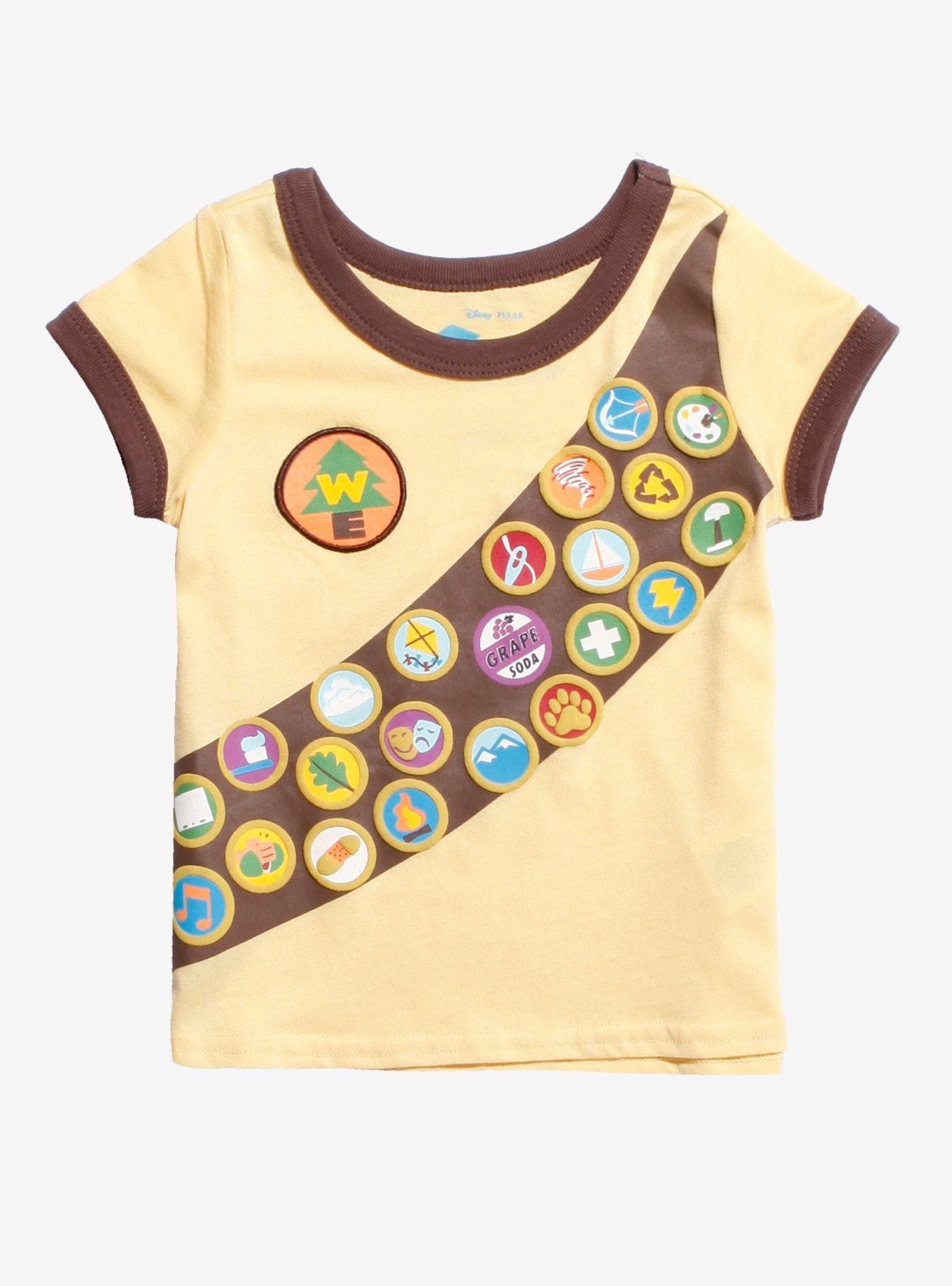 Disney Pixar Up Badges Toddler Ringer T-Shirt - BoxLunch Exclusive ...