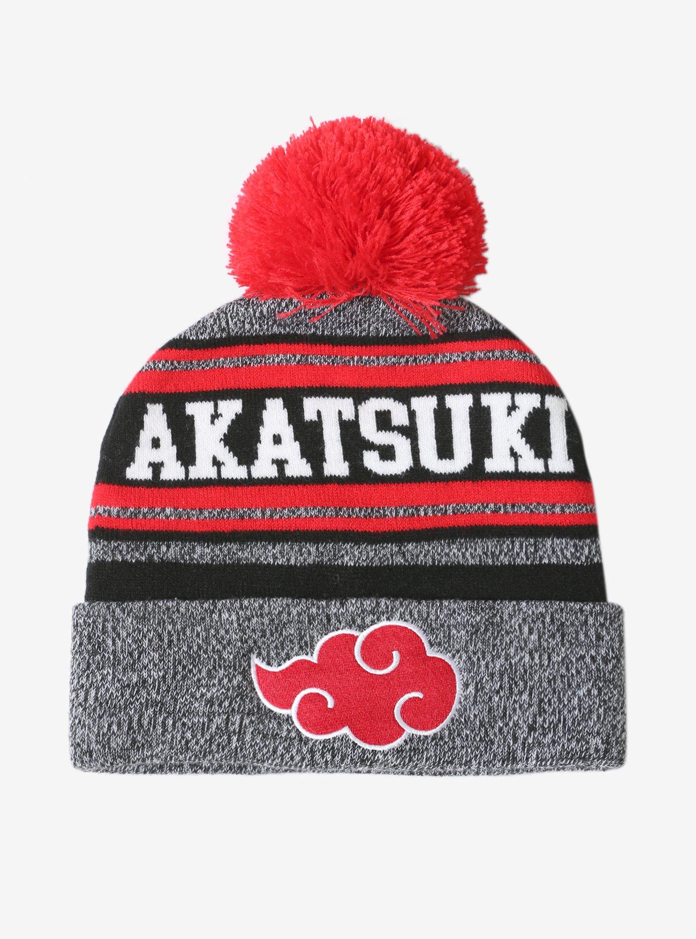 Naruto Shippuden Akatsuki Pom Cuff Beanie - BoxLunch Exclusive | BoxLunch