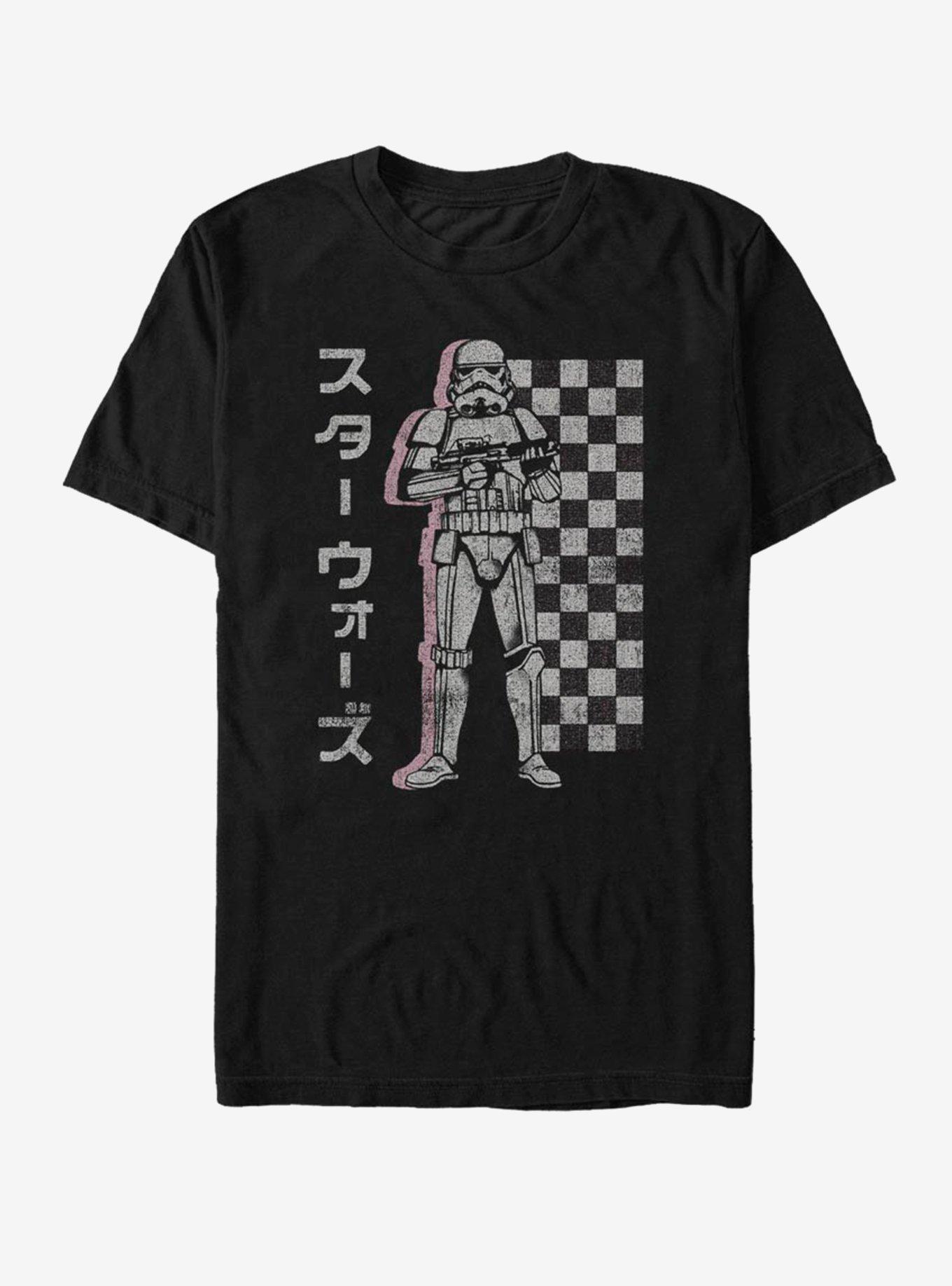 Star Wars Stormtrooper Checked T-Shirt - BLACK | Hot Topic