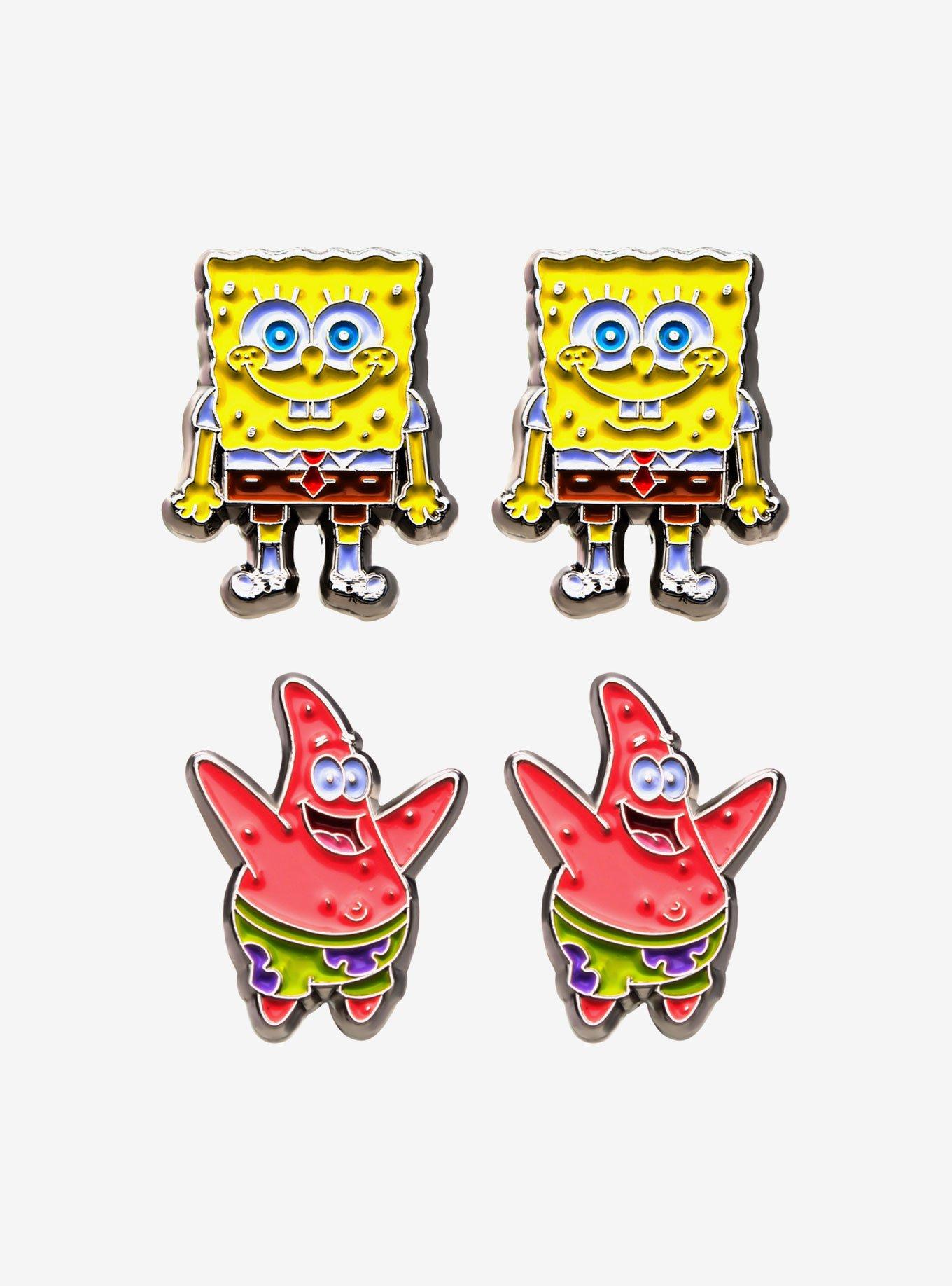 Nickelodeon SpongeBob SquarePants SpongeBob & Patrick Stud Earrings Set | BoxLunch