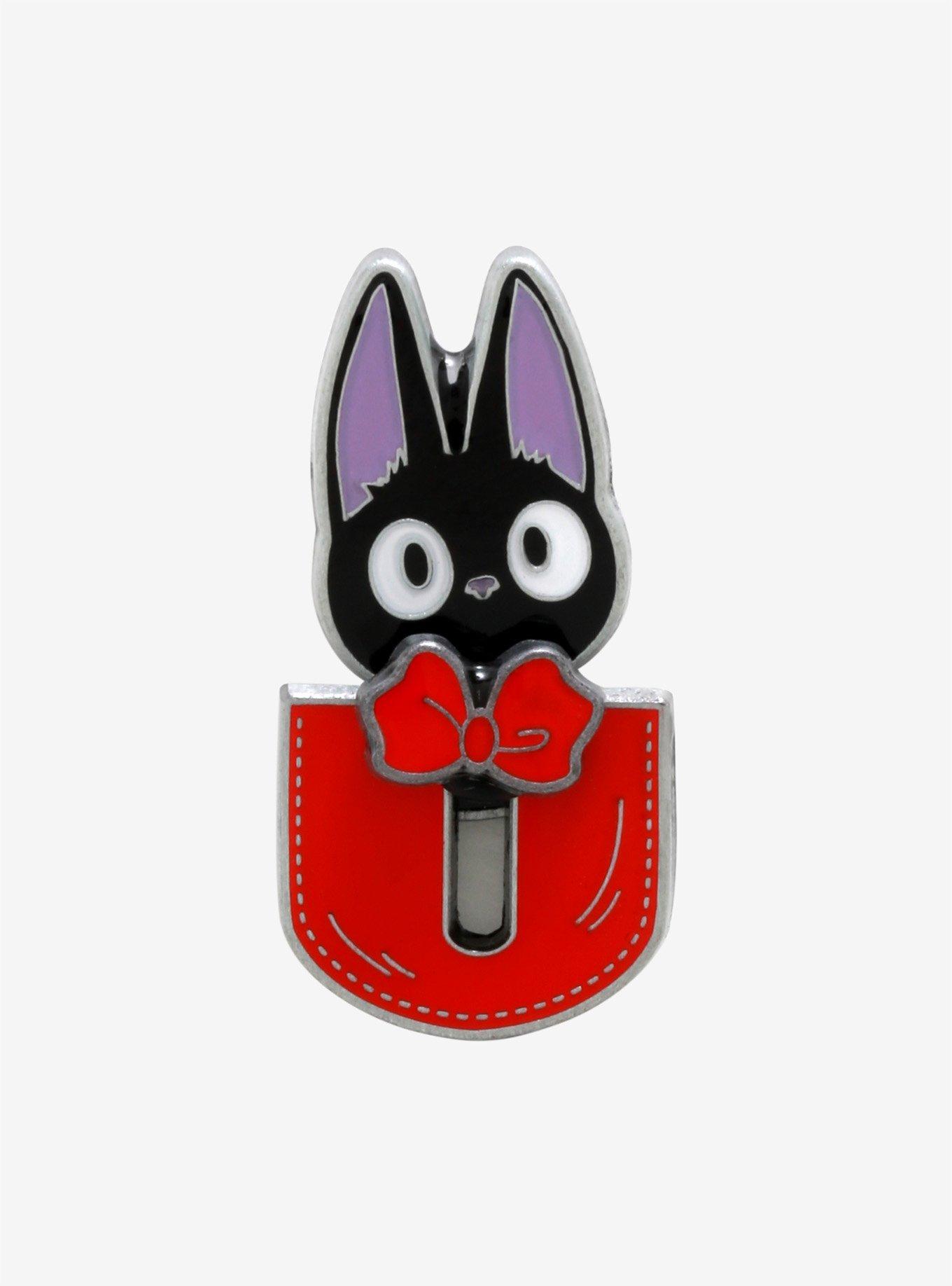 Studio Ghibli Kiki's Delivery Service Jiji Sliding Pocket Enamel Pin ...