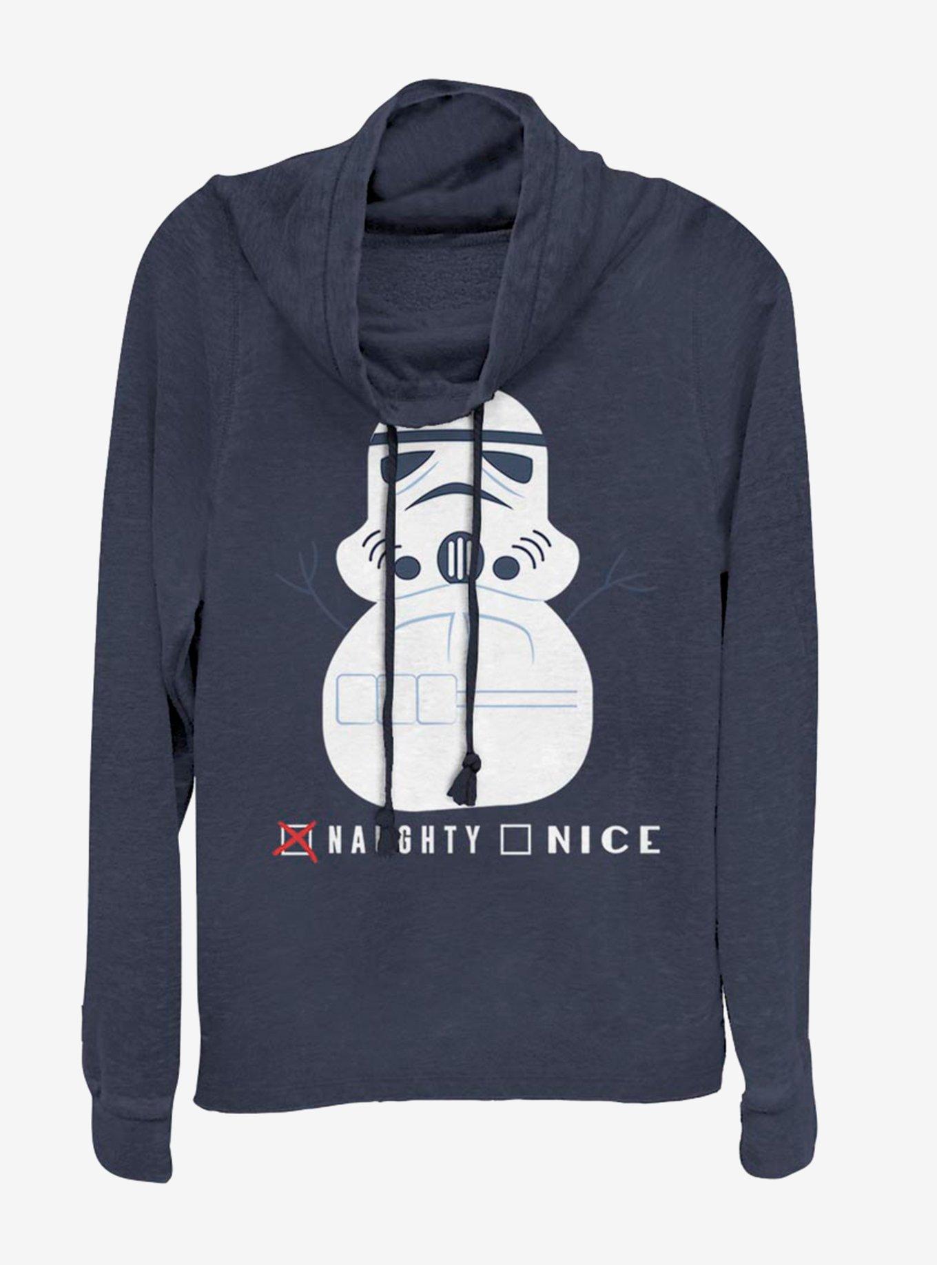 Star Wars Nice Trooper Cowlneck Long-Sleeve Womens Top - BLUE | BoxLunch