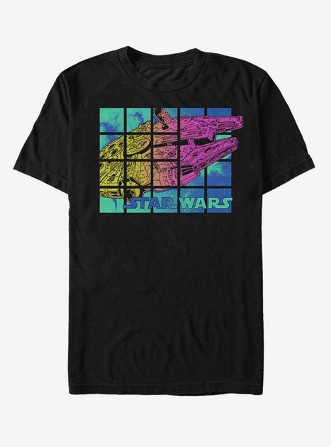 Star Wars Grid Burst T-Shirt - BLACK | BoxLunch
