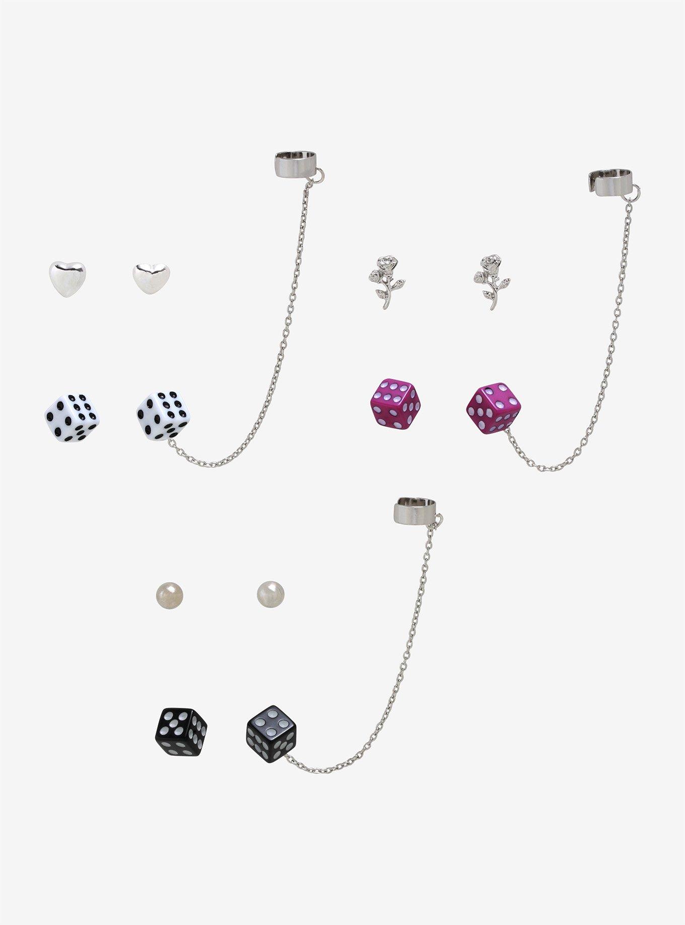 Dice Cuff Earring Set | Hot Topic