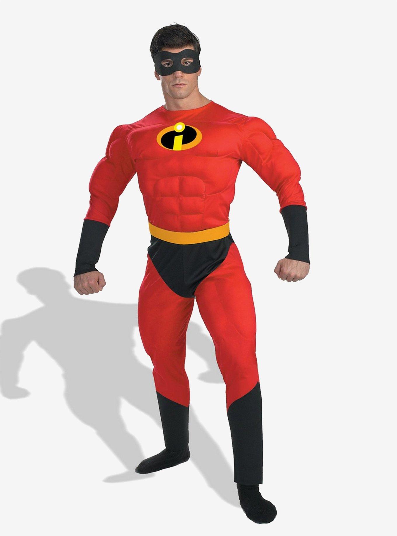 Disney Pixar The Incredibles: Mr Incredible Deluxe Muscle Costume | Hot ...