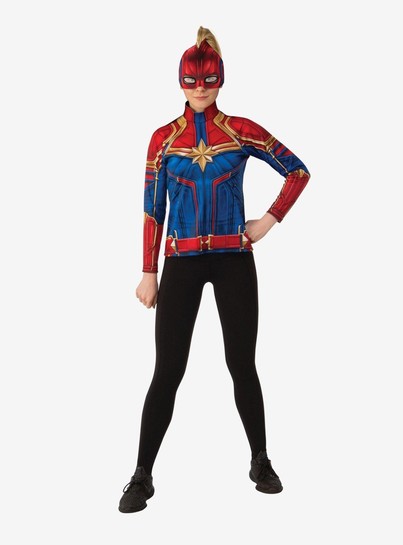 Marvel Captain Marvel Hero Suit Costume Top | Hot Topic