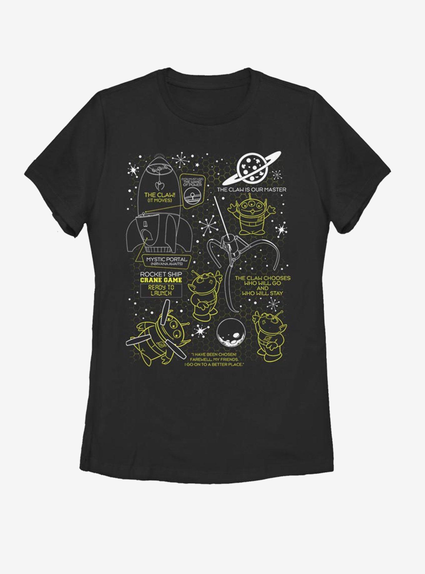 Disney Pixar Toy Story Claw Master Womens T-Shirt - BLACK | BoxLunch