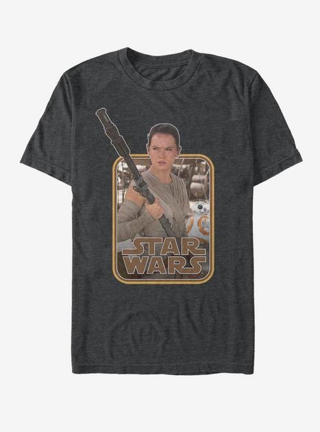 Star Wars Rey Classic Staff T-Shirt - GREY | BoxLunch