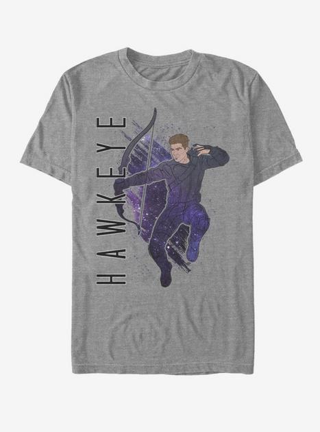 Marvel Avengers: Endgame Hawkeye Painted T-Shirt - GREY | BoxLunch