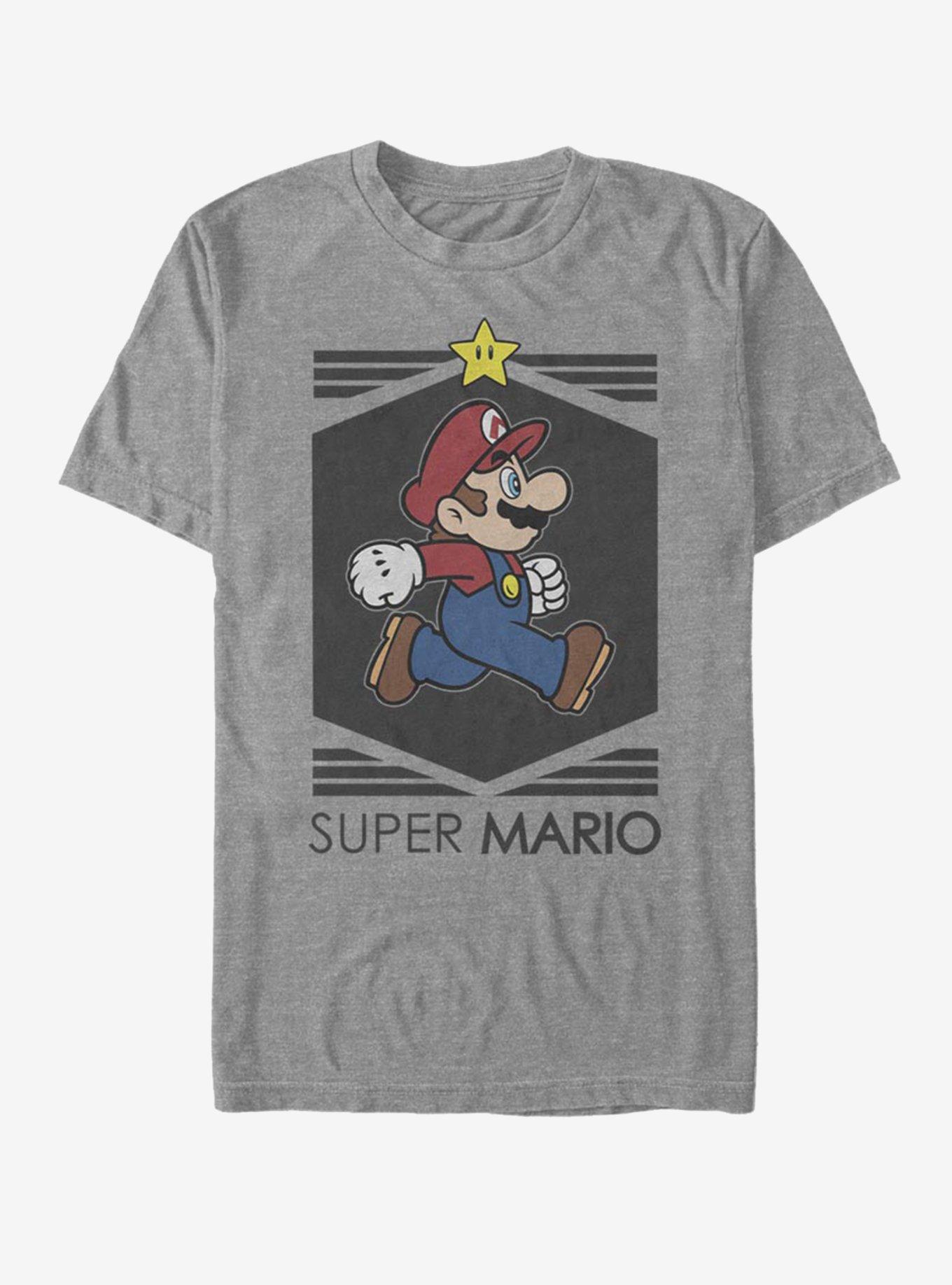 Nintendo Super Mario Run T-Shirt - GREY | BoxLunch