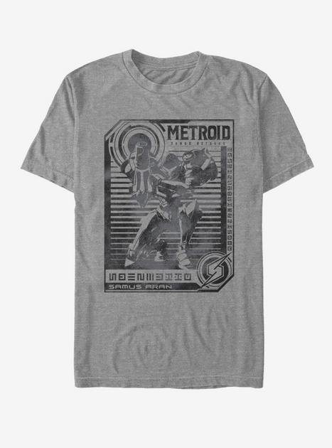 Nintendo Posted Metroid T-Shirt - GREY | BoxLunch