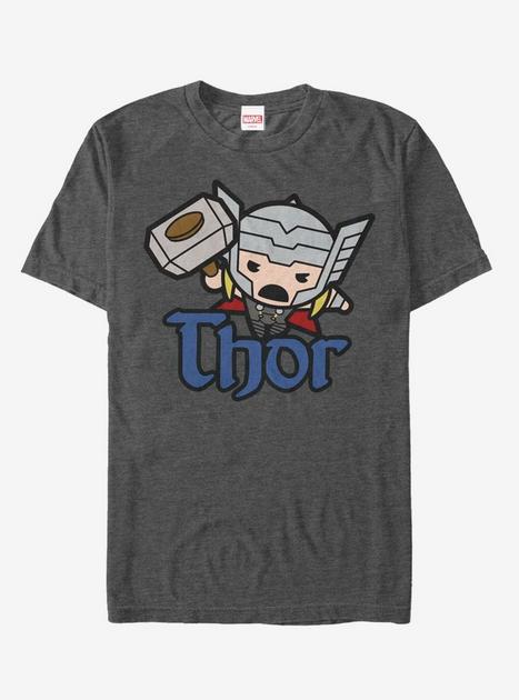 Marvel Thor Kawaii Thor T-Shirt - GREY | Hot Topic