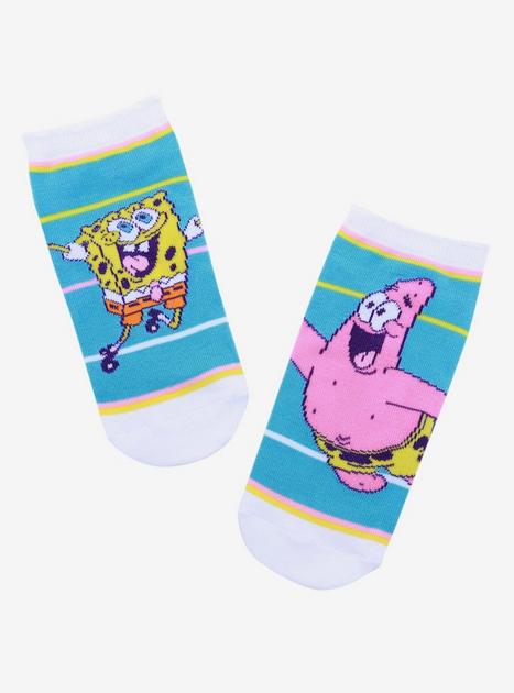 SpongeBob SquarePants High Five No-Show Socks | Hot Topic