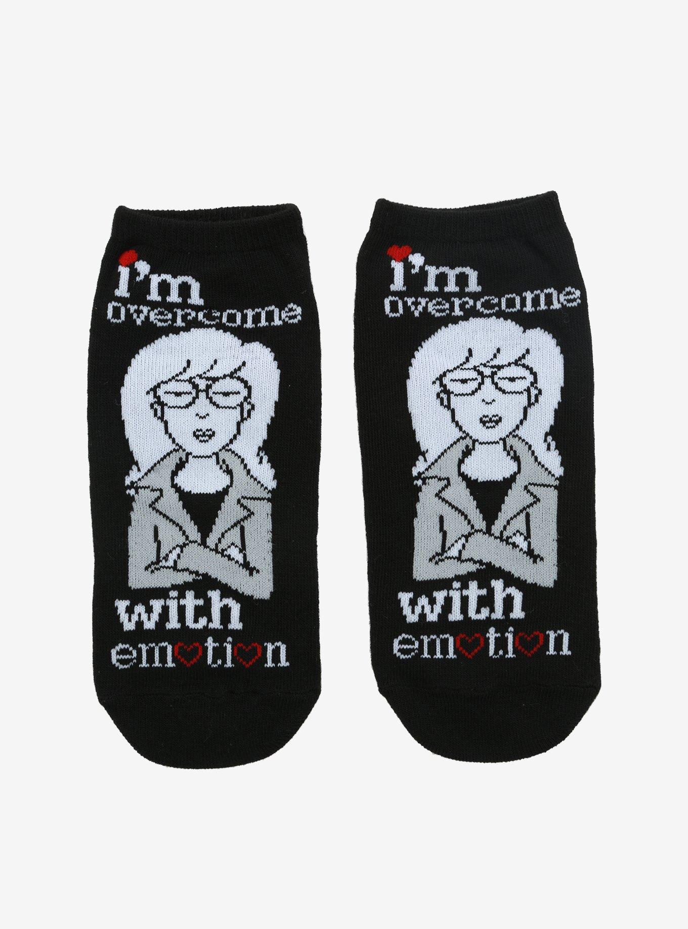 Daria Overcome With Emotion No-Show Socks | Hot Topic