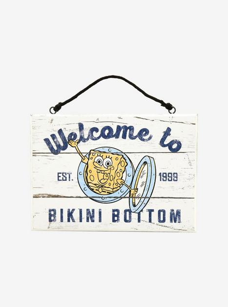 SpongeBob SquarePants Bikini Bottom Reversible Door Sign | Hot Topic
