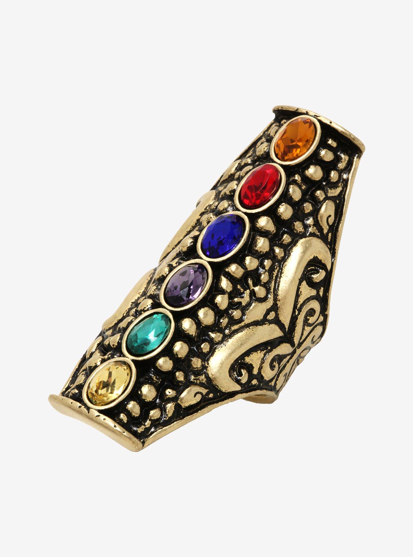 Marvel Avengers: Endgame Infinity Stone Armor Ring | Hot Topic