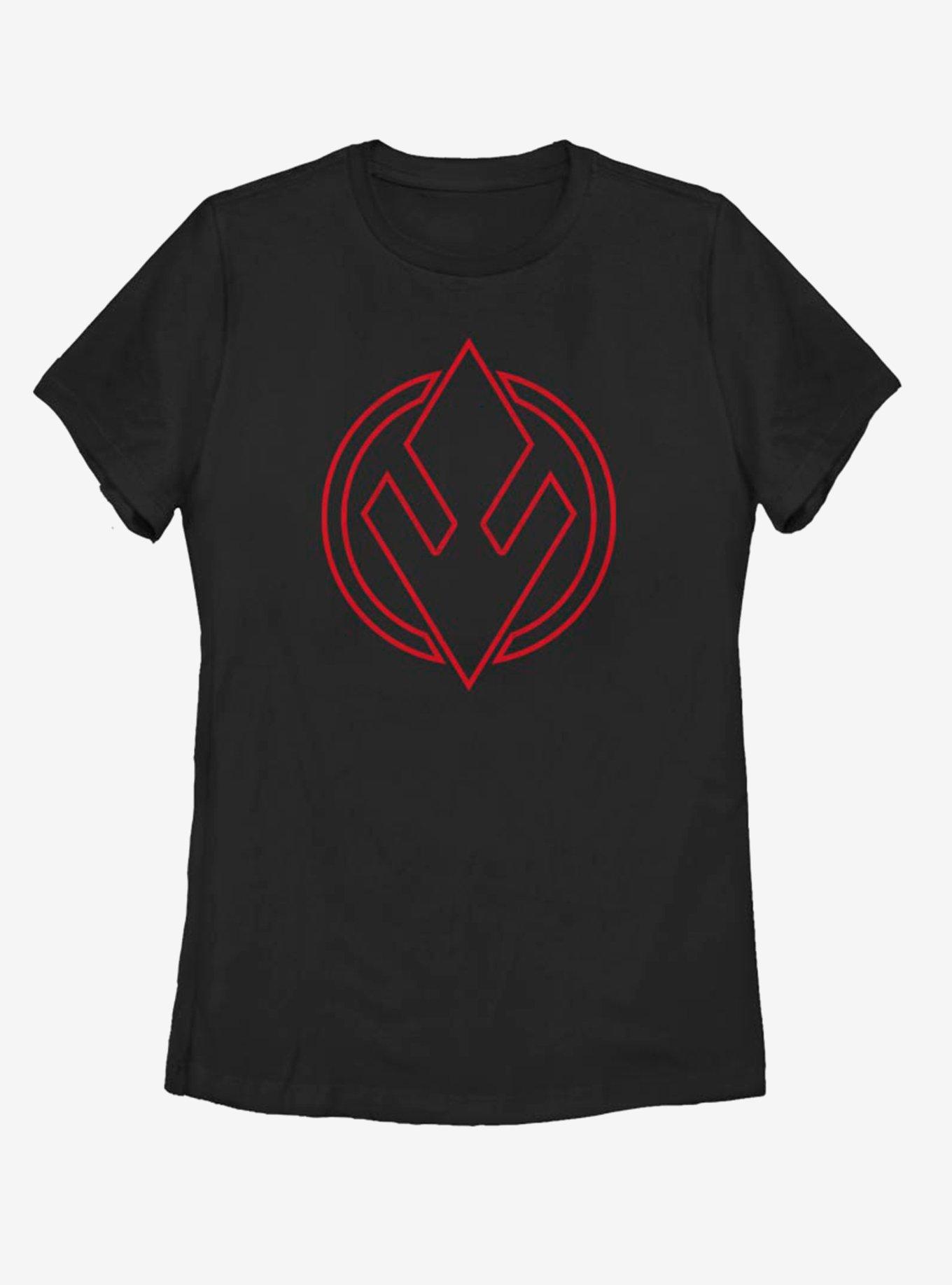 Star Wars Episode IX The Rise Of Skywalker Sith Trooper Emblem Womens T Shirt BLACK BoxLunch