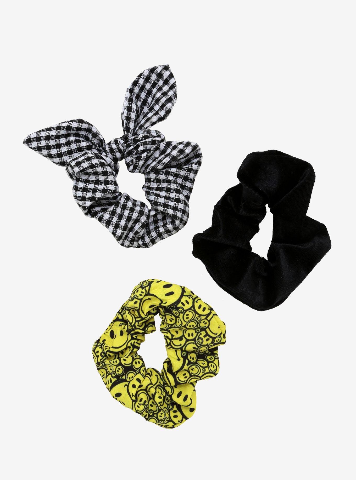 Smile Face Scrunchie Set
