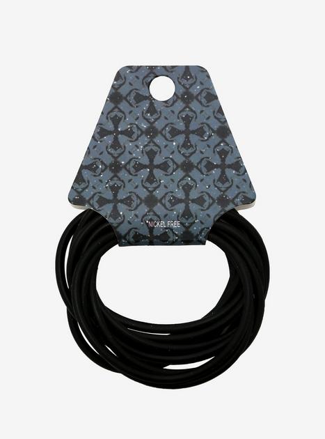 Black Jelly Bracelet Set | Hot Topic